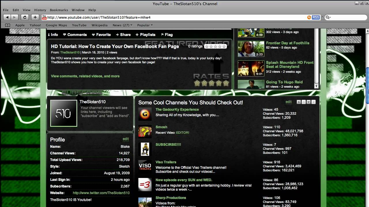 HD Tutorial: How To Get The " Other Channels " Box On Your Channel ...