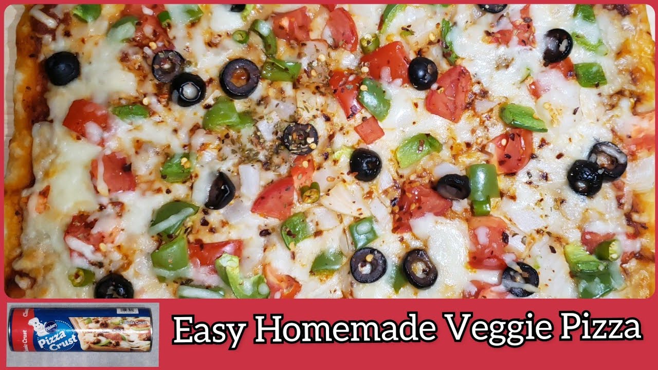 Simple & Delicious Homemade Veggie Pizza | Pillsbury Pizza Dough - YouTube