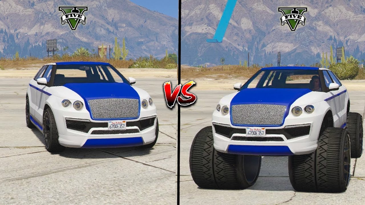 Gta 5 Normal Bentley Car Vs Gta 5 Monster Bentley Car - Which Is Best ...
