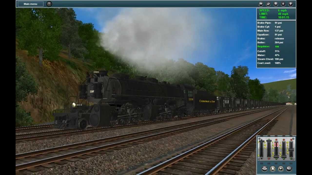 C&O Class H-6 Mallet in Trainz Simulator 2012 - YouTube