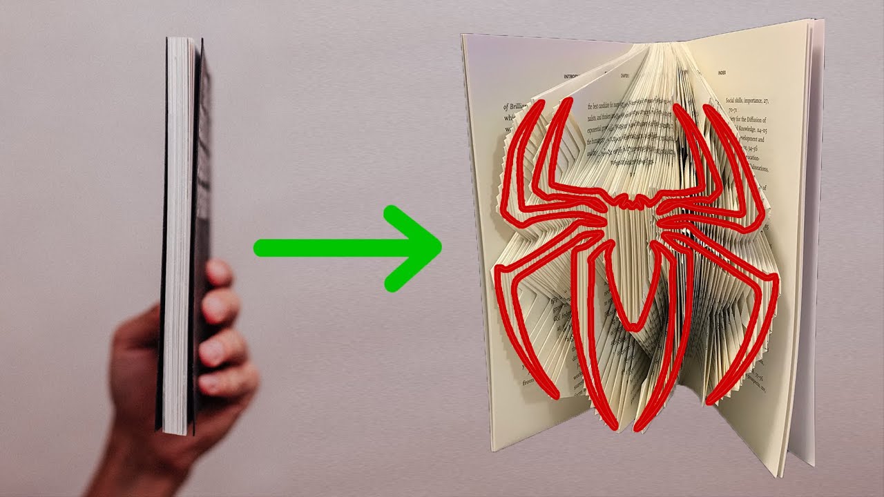 ARANEUS OSCORPEUS №1 | Spider-Man Logo Book Folding | ASMR | Math Floyd ...