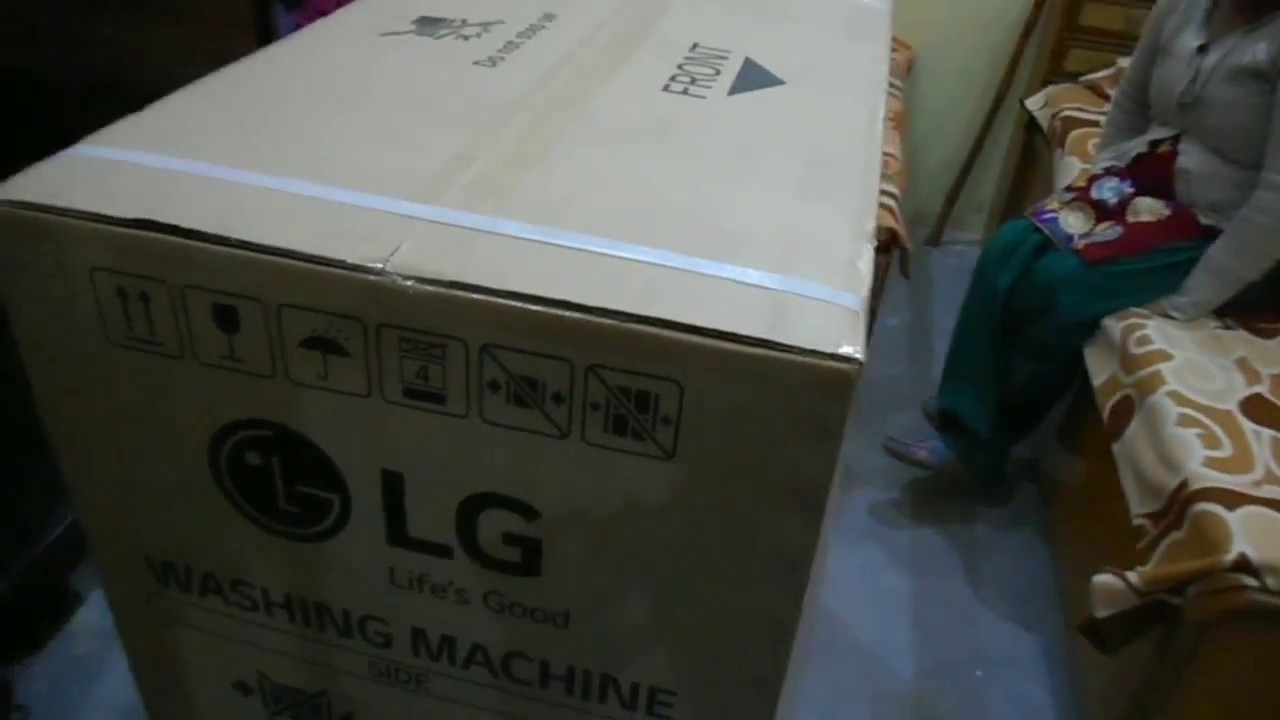 Unboxing LG First Rat away Washing Machine 9.5kg - YouTube