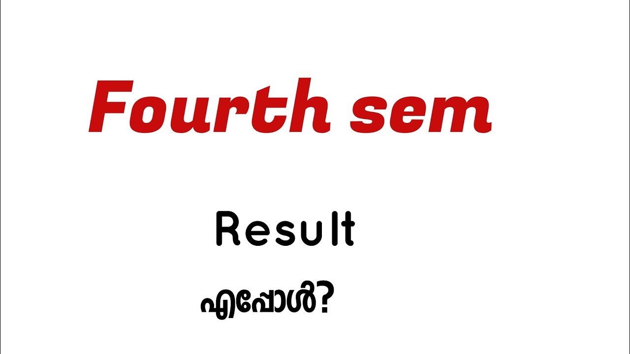 Fourth Sem Result എപ്പോൾ? #fourthsemester #calicutuniversity #result ...
