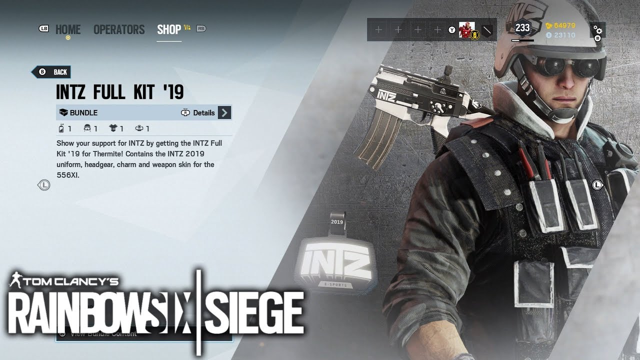 INTZ ESPORTS Skin - Rainbow Six Siege - YouTube