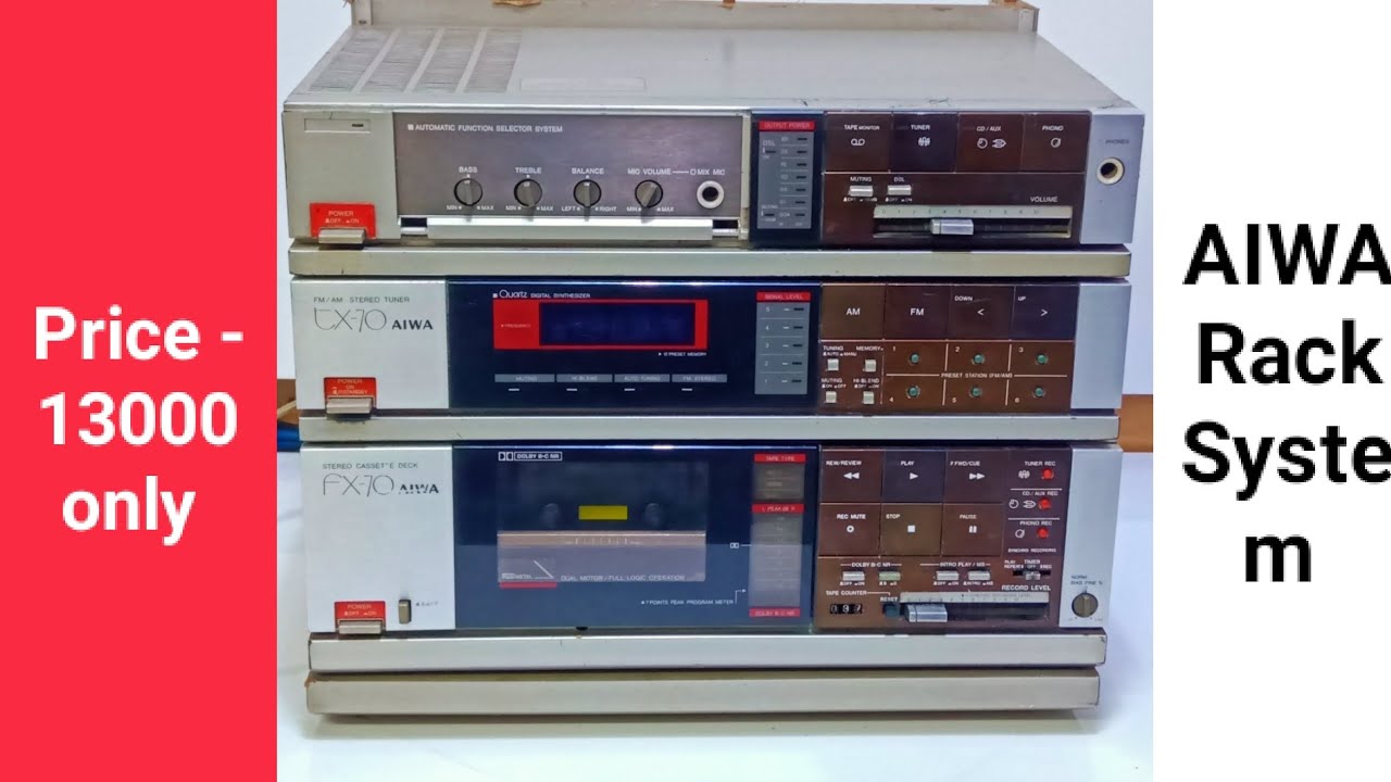 Sold. Price - 13000/- only AIWA Rack System Full Working Nice Condition ...