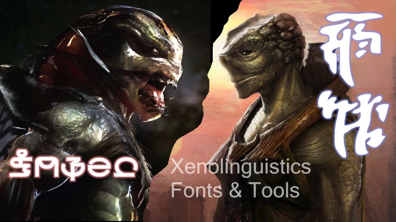 Xenolinguistics Fonts and Tools - YouTube