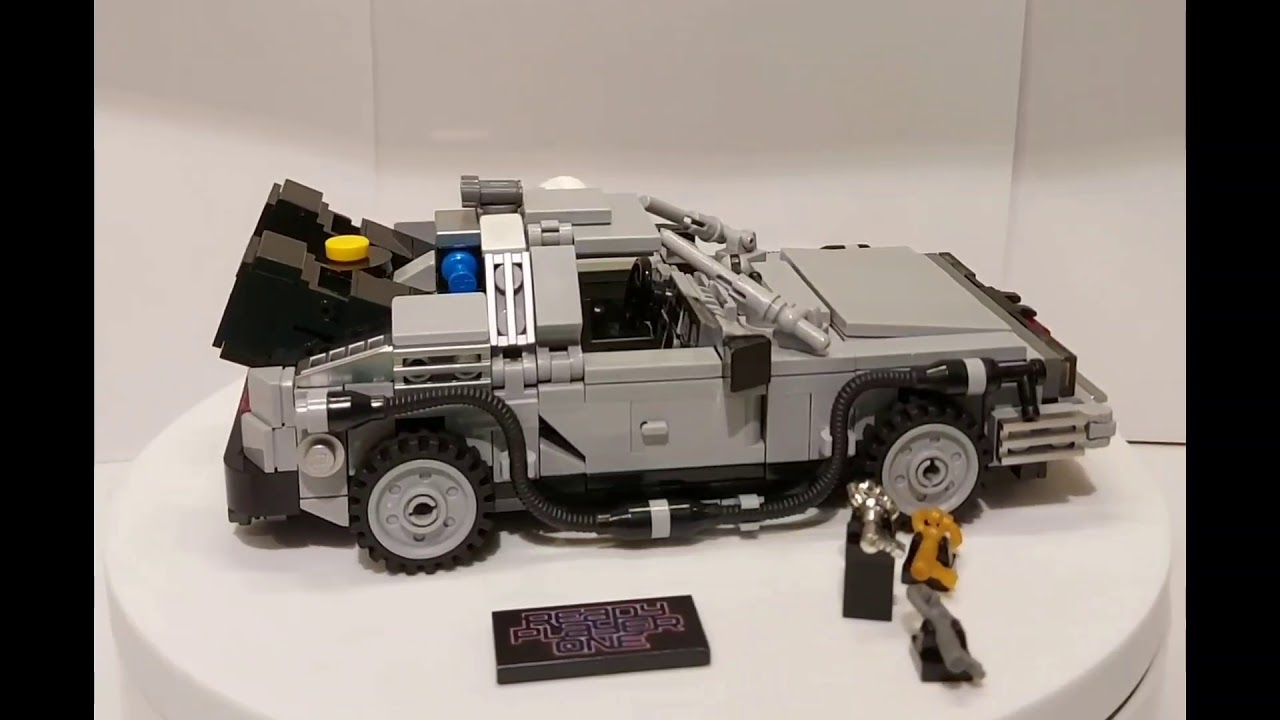 Lego Ready Player one custom delorean with parzival minifigure MOC ...