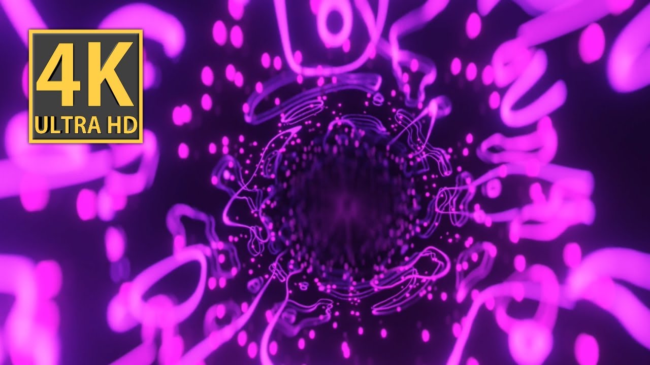 Pink Purple Bokeh Abstract Background Video 4k VJ LOOP NEON Hypnotic ...