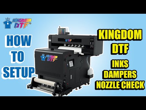 How to Setup the Knight DTF Printer with DTF Inks, Dampers and do ...