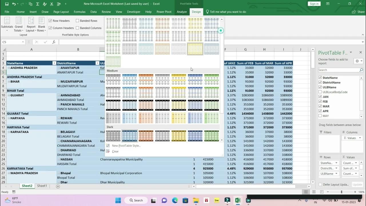 EXCEL ANALYZE AND DESIGN MENU TUTORIAL @technicalinterfaces #excel #exceltutorial - YouTube