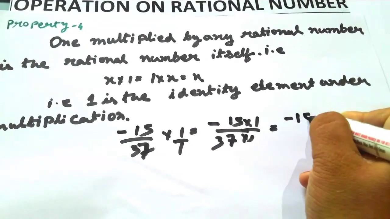 identity element under multiplication - YouTube