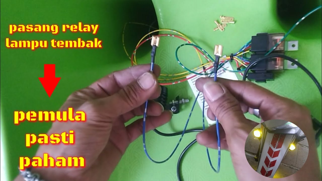 Cara Pasang Relay Lampu Tembak Paling Gampang - YouTube