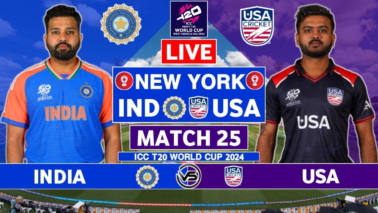 India vs United States Live Match | IND vs USA Live Match Today | T20 ...