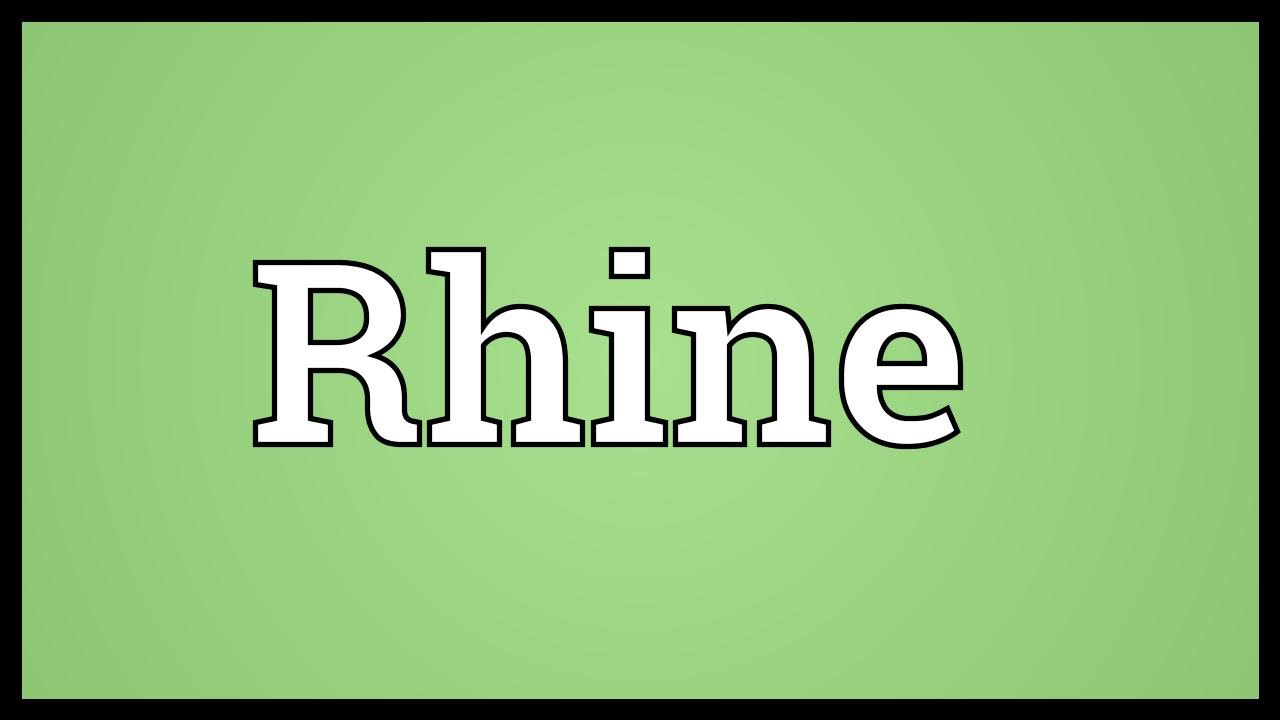 Rhine Meaning - YouTube