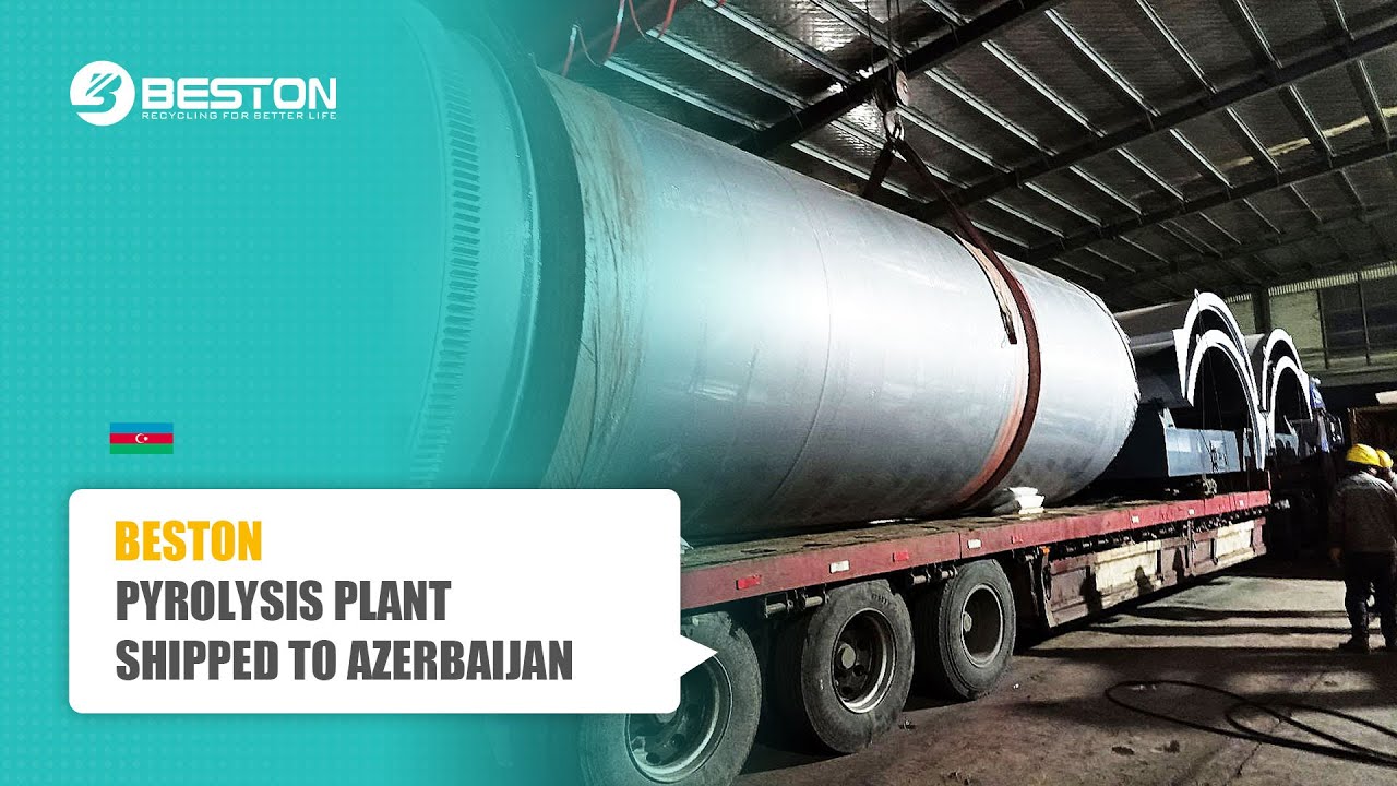 BLJ-16 Beston Tyre to Oil Plants Shipped to Azerbaijan - YouTube