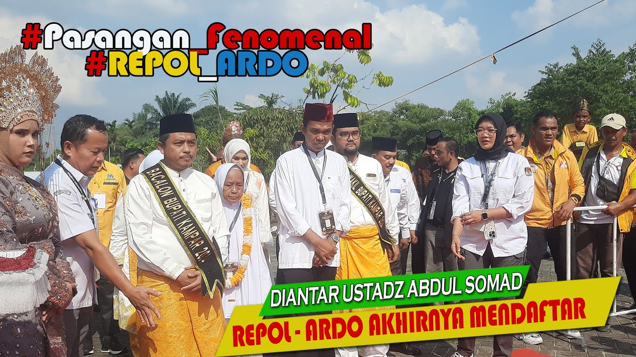 PASANGAN CAKADA INI FENOMENAL..!!! UAS dan JN Antar REPOL - ARDO Daftar ...