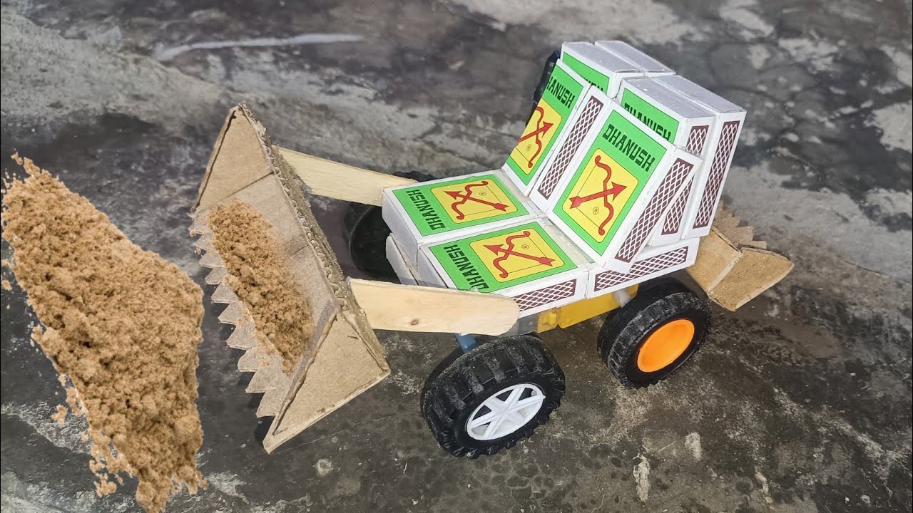 जेसीबी कैसे बनाये | how to make JCB at home from matchbox | matchbox ...