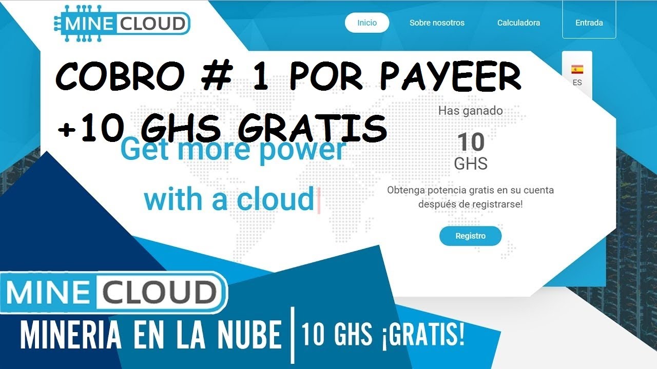 GANA DINERO SIN HACER NADA | MINECLOUD | MINERIA EN LA NUBE - YouTube