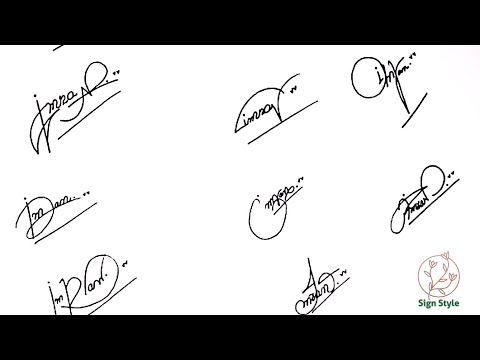 Sign Style // Name // Imran 15 Professional and Stylish Signs // How to ...