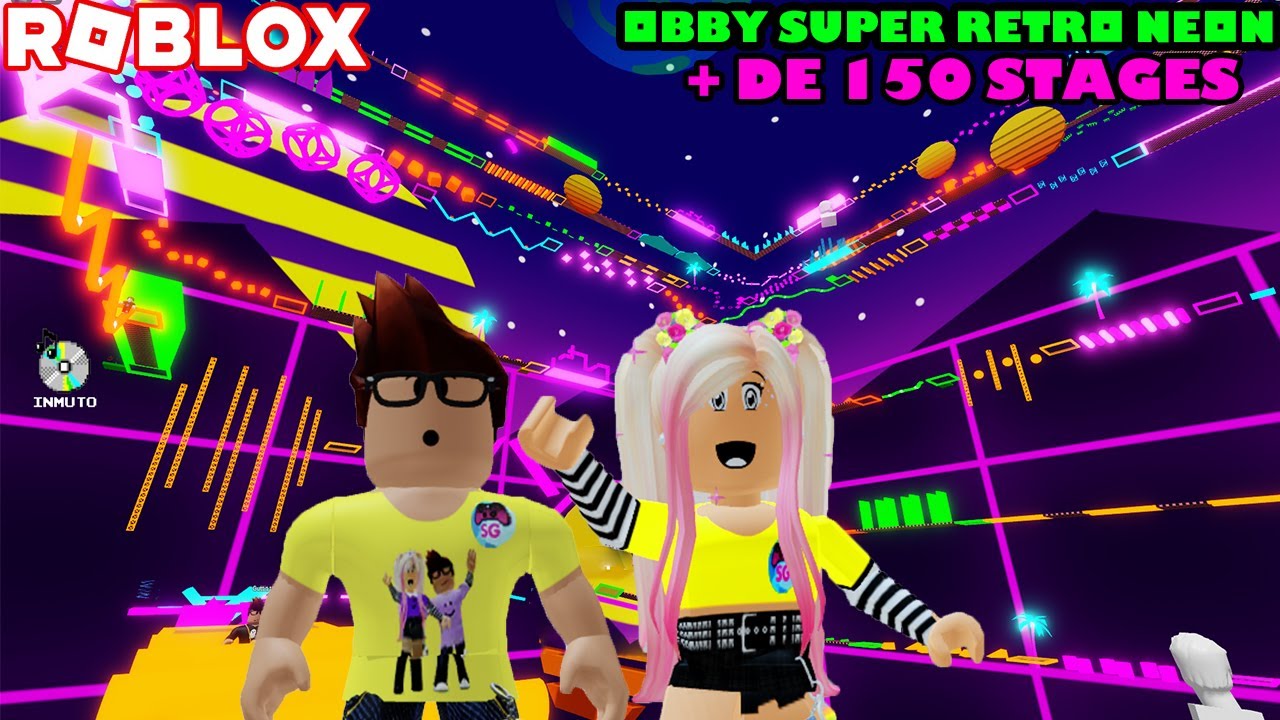 Jugamos el Obby Super Retro Neon Con Mas De 150 Stages y Mas Largo de ...