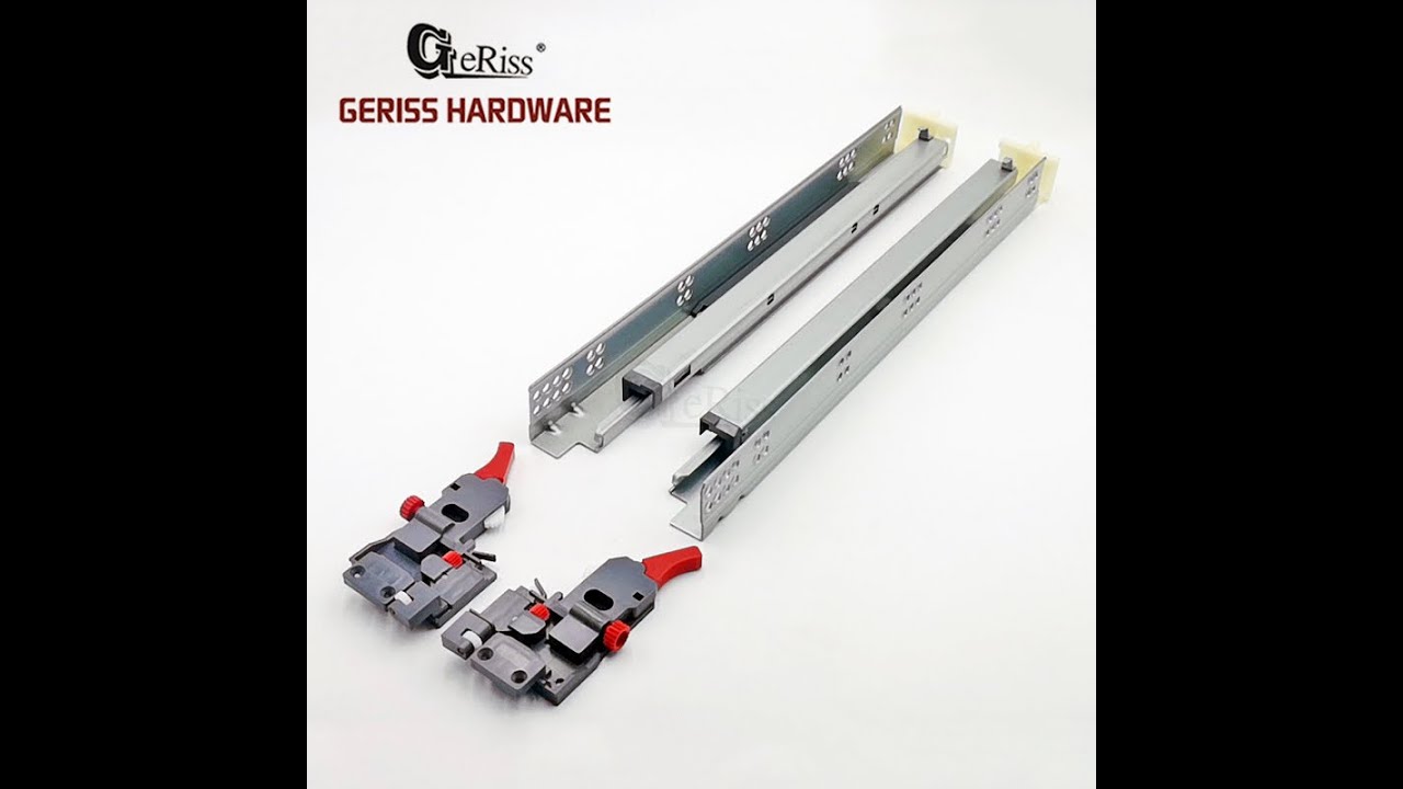 How to installing undermount drawer slides for face frame kitchen ...