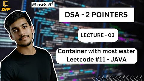 DSA || 2 Pointers Algorithm - YouTube