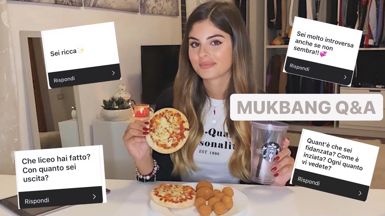 MUKBANG🍕|| Rispondo alle vostre DOMANDE e SUPPOSIZIONI!! - YouTube