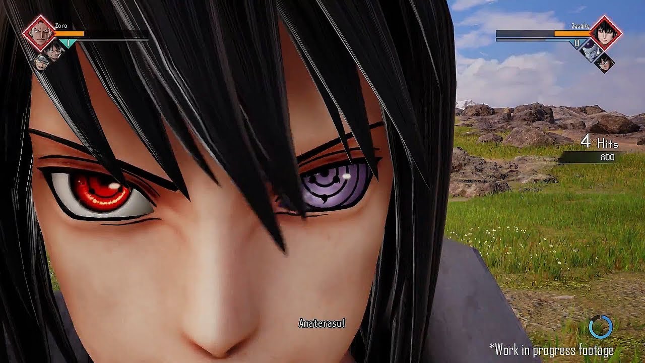 JUMP FORCE - Sasuke Uchiha vs Zoro Gameplay - YouTube