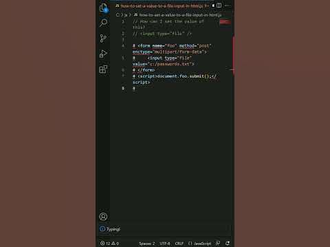 javascript - How to set a value to a file input in HTML? - YouTube