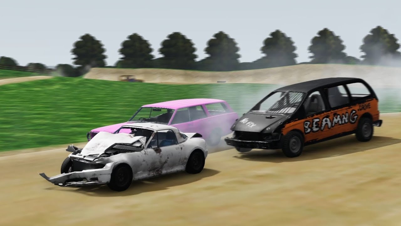 BeamNG Drive | Ai banger racing in Big Dirt #4 - YouTube