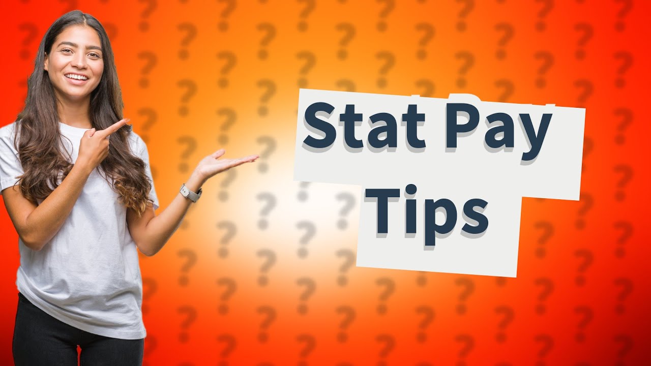 How do you calculate stat pay? - YouTube