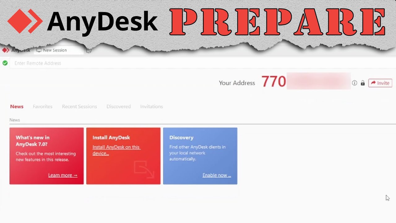 AnyDesk Remote desktop (portable) - basic prepare on Windows [08.04. ...