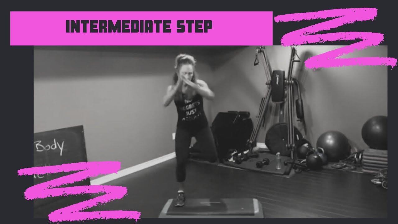 Straight Up Step/ Intermediate Step/ Step Aerobics - YouTube