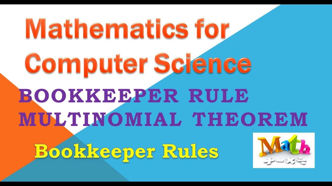 Mathematics Computer Science Bookkeeper Rule Multinomial Theorem Math ...