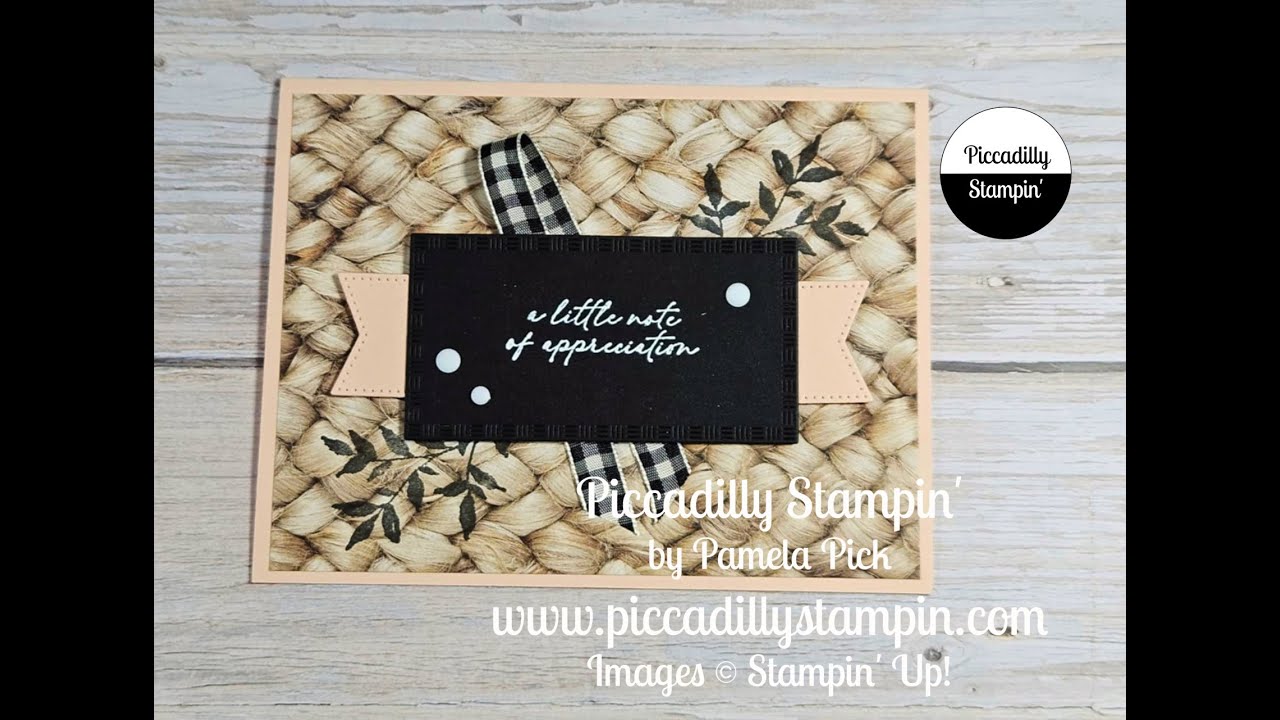 Stampin' Up! - Textured Notes Card - 03/24/25 - YouTube