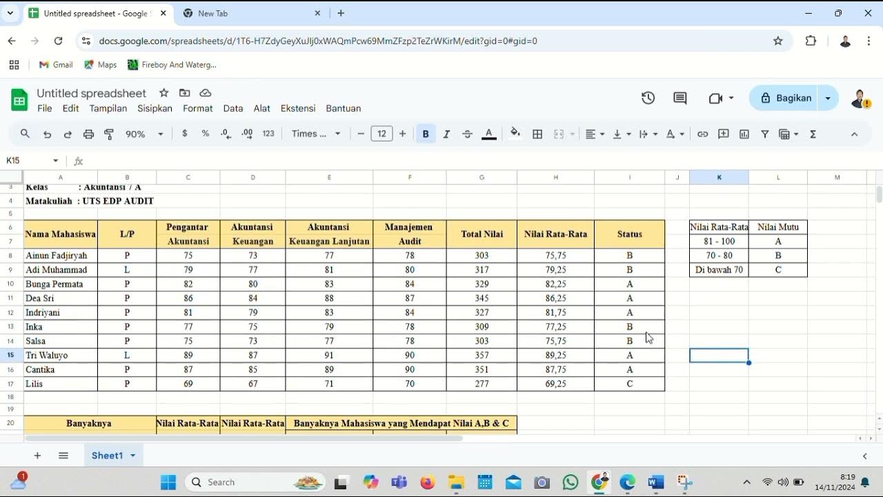 TUTORIAL MENGGUNAKAN SPREADSHEET - YouTube