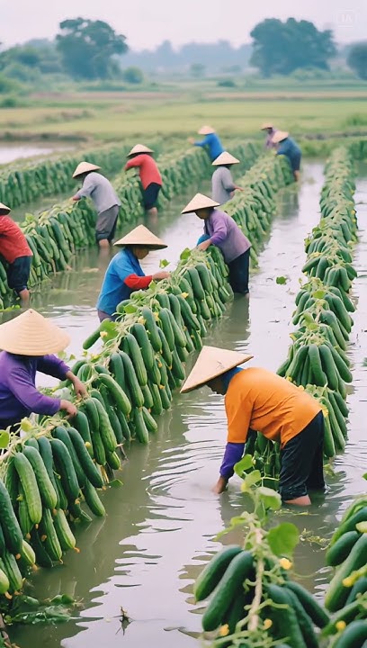Amazing cucumber farming #farming #usafarming - YouTube