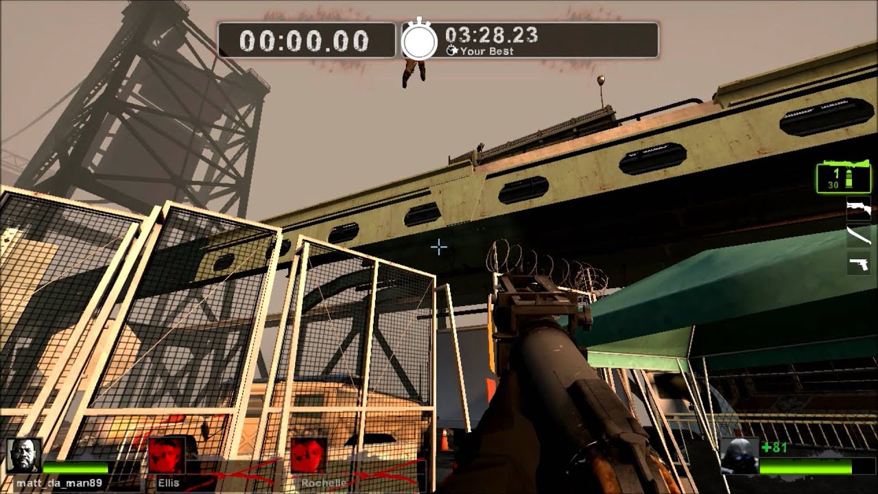 L4D2 survival glitch Tutorial! (the bridge) - YouTube
