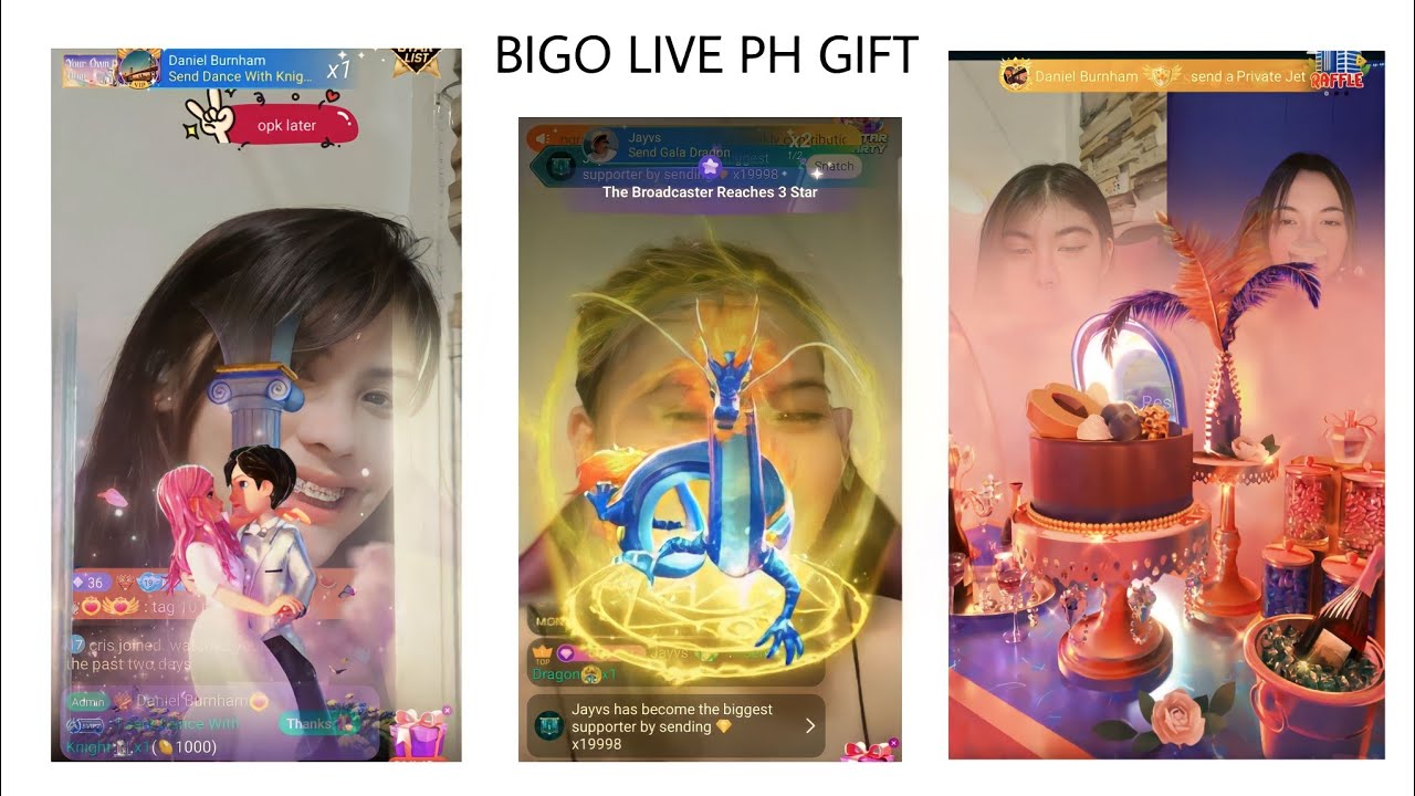 BIGO LIVE (Gala Dragon gift) | Mona Quimson - YouTube