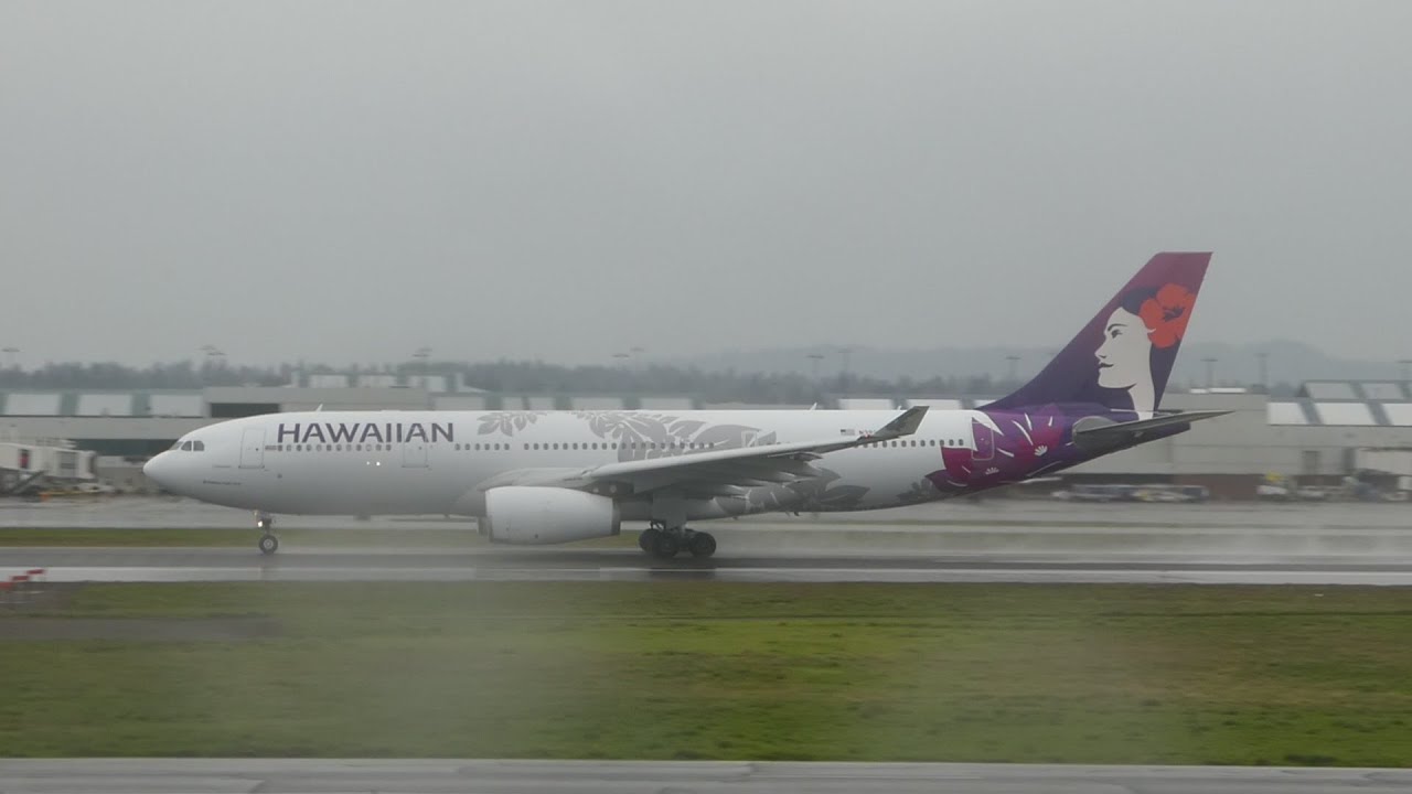 *Great Sound* Hawaiian Airlines Airbus A330-243 [N393HA] Takeoff from ...
