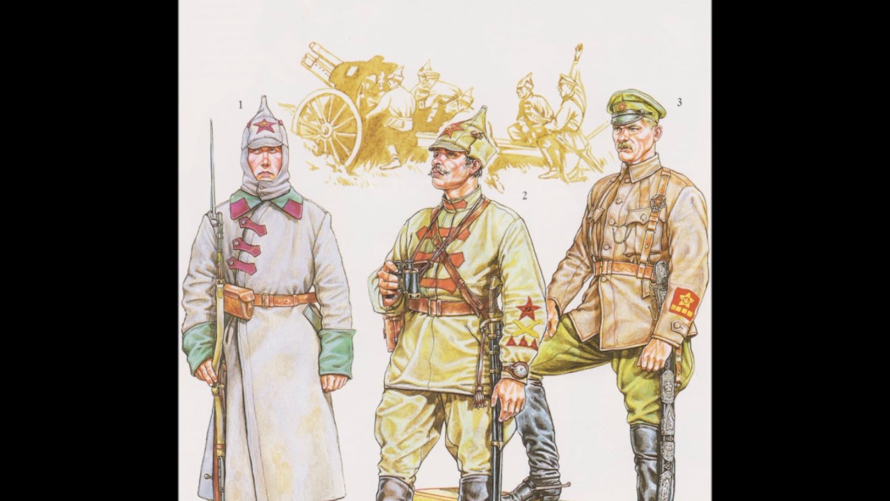 Red Army of the Russian civil war, Soviet soldiers 1918-22 / Rote Armee ...