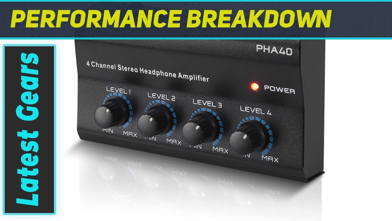 Unlock Studio Potential with Pyle PHA40 - 4-Channel Headphone Amplifier ...
