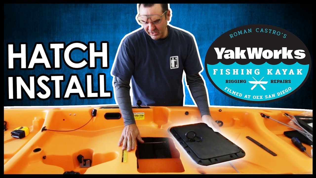 Hobie Rectangular Hatch Install - YouTube