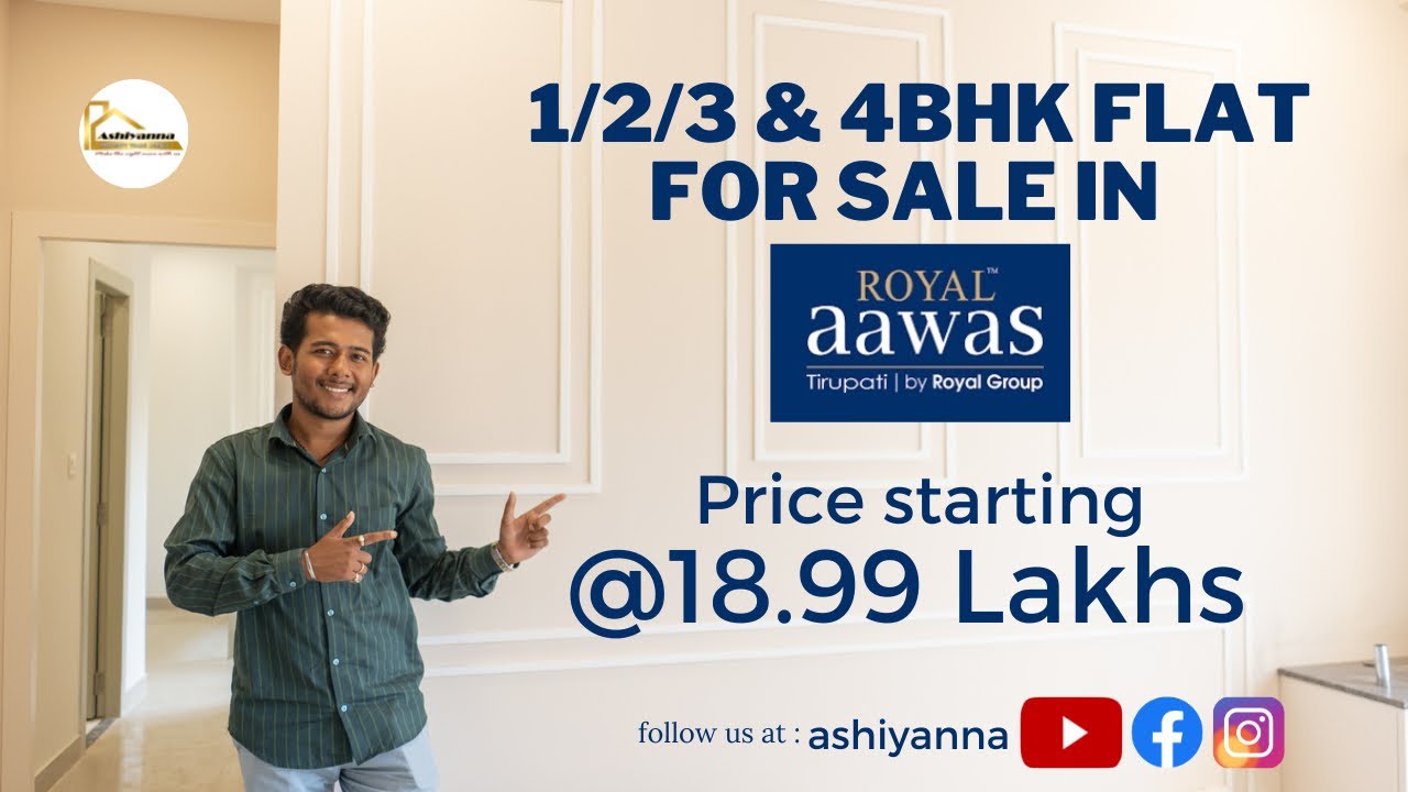 Royal Aawas Tirupati | 1/2/3BHK Demo Flats | Virtual Tour | Luxury ...