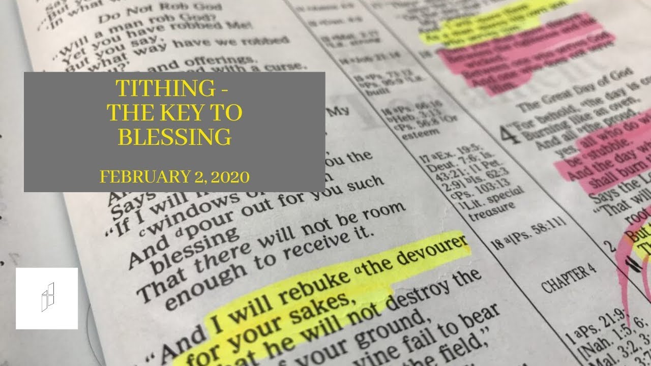 2 2 20 Sermon - Tithing: The Key to Blessing - YouTube