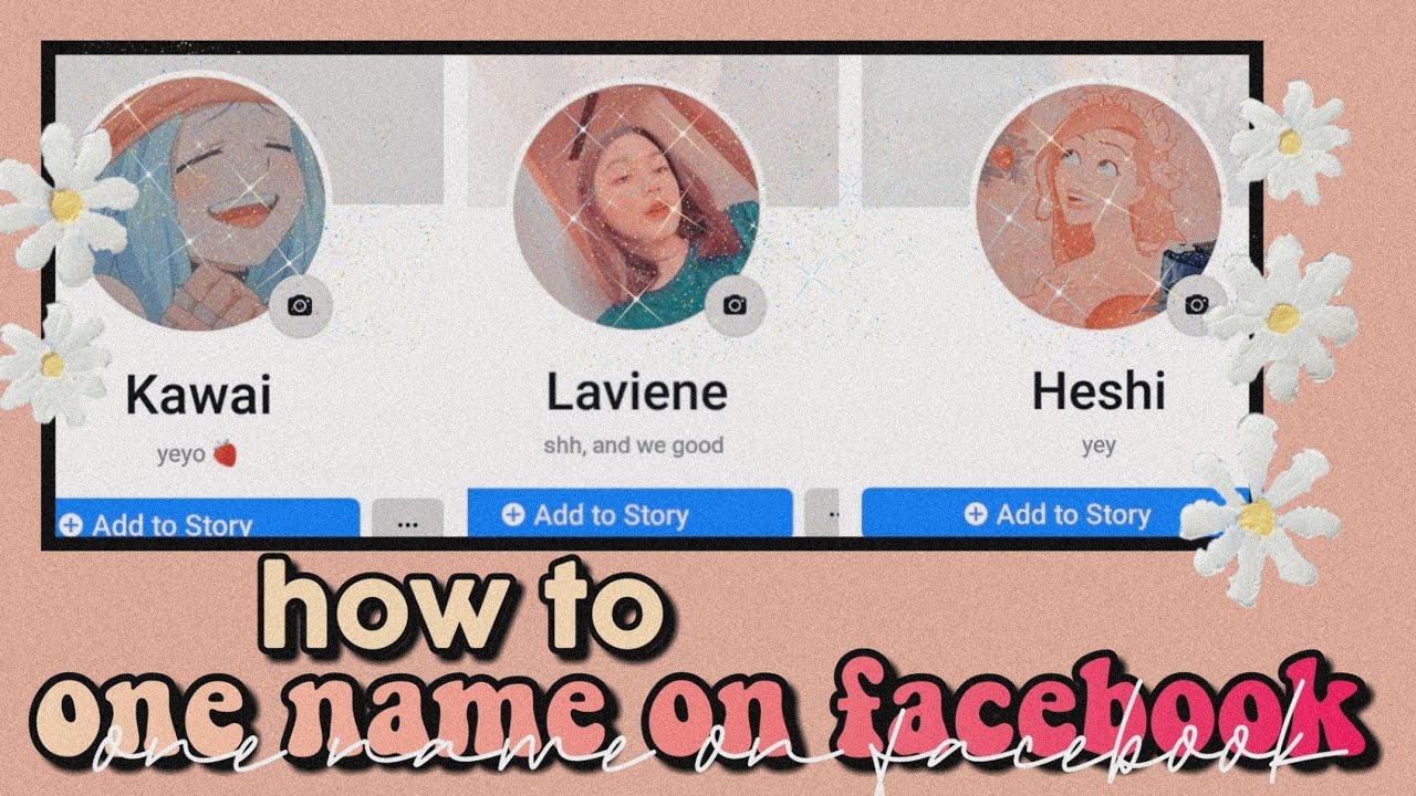 how to one name on facebook in two ways - YouTube