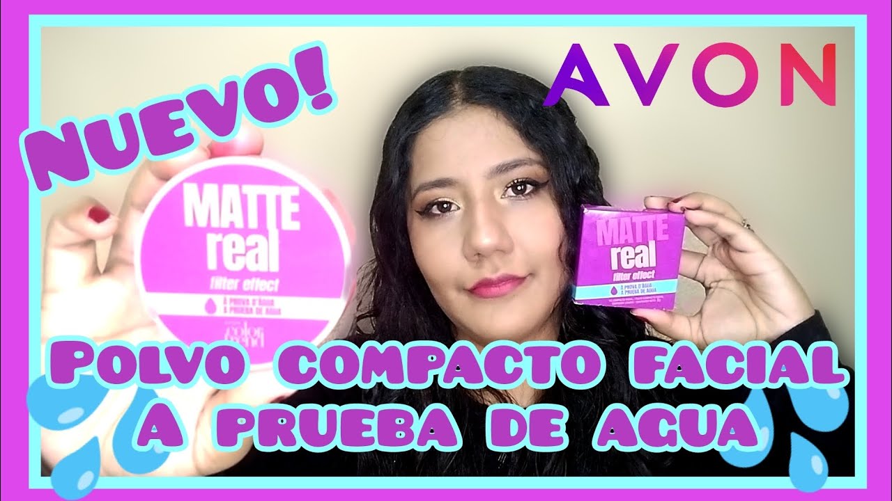 Nuevo Polvo Facial a prueba de Agua Matte Real Avon - YouTube