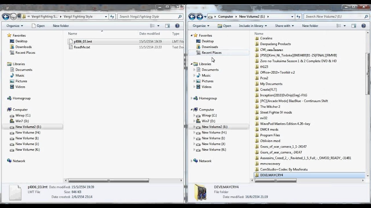 How to install dark slayer fighting style motion mod for Nero and Dante ...