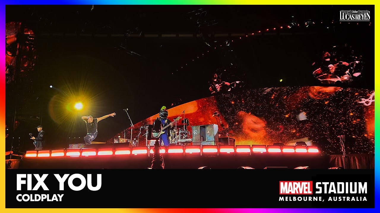 Coldplay - Fix You - Oct 30, 2024 Marvel Stadium, Melbourne Australia ...