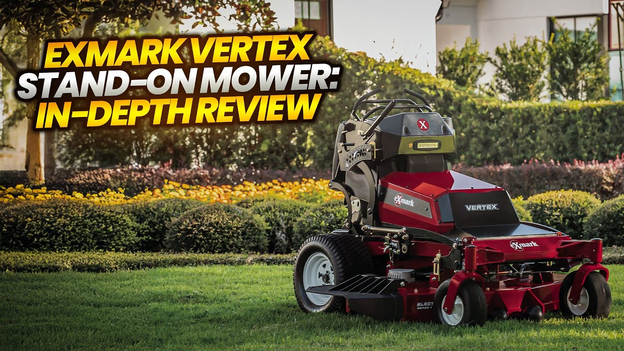 In-Depth Review: Exmark Vertex Stand On Mower - YouTube